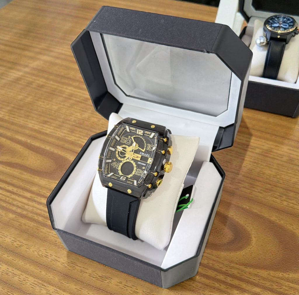 Dual Display Sports Watch – Quartz, LED Backlight, Stopwatch, Alarm ...